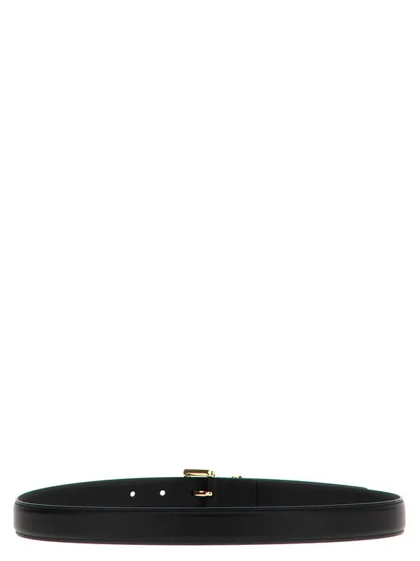 FERRAGAMO Gancini Double Belt - Black