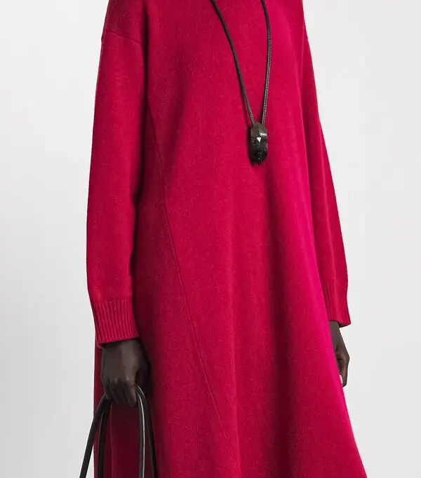 Eskandar Cashmere A-line Sweater Dress