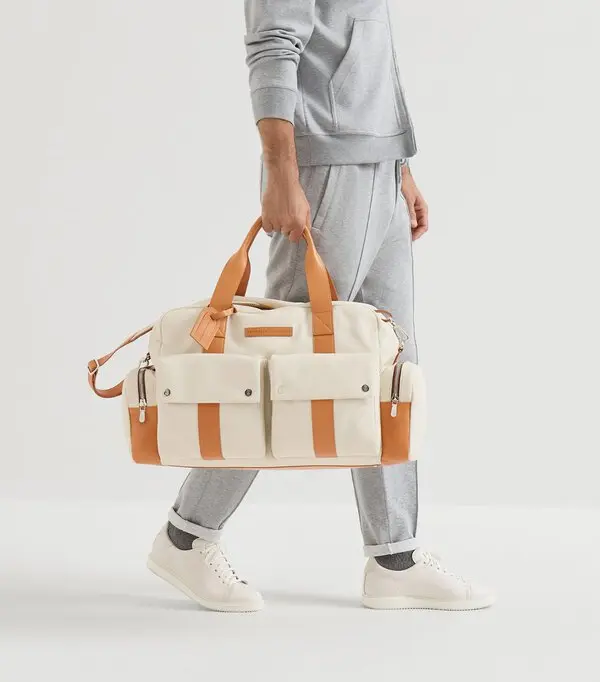 Brunello Cucinelli Grained Calfskin Leisure Bag