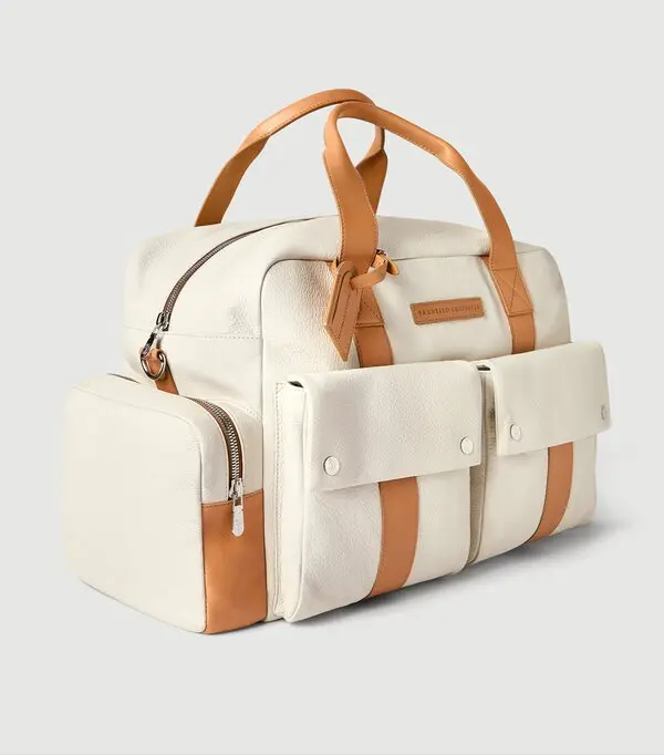 Brunello Cucinelli Grained Calfskin Leisure Bag