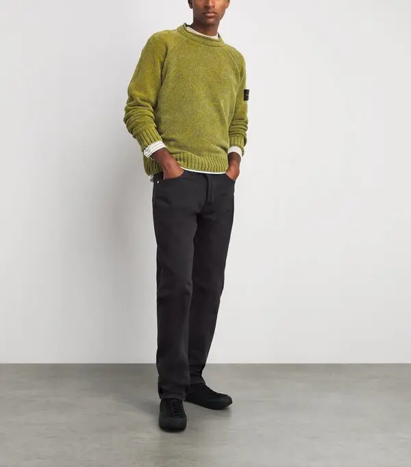 Stone Island Garment-dyed Straight Jeans