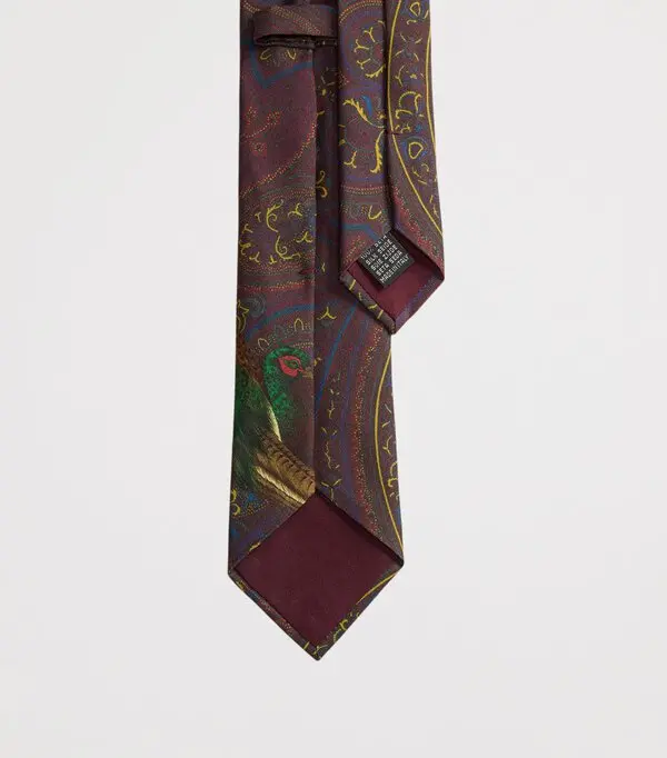 Ralph Lauren Printed Silk Neck Tie