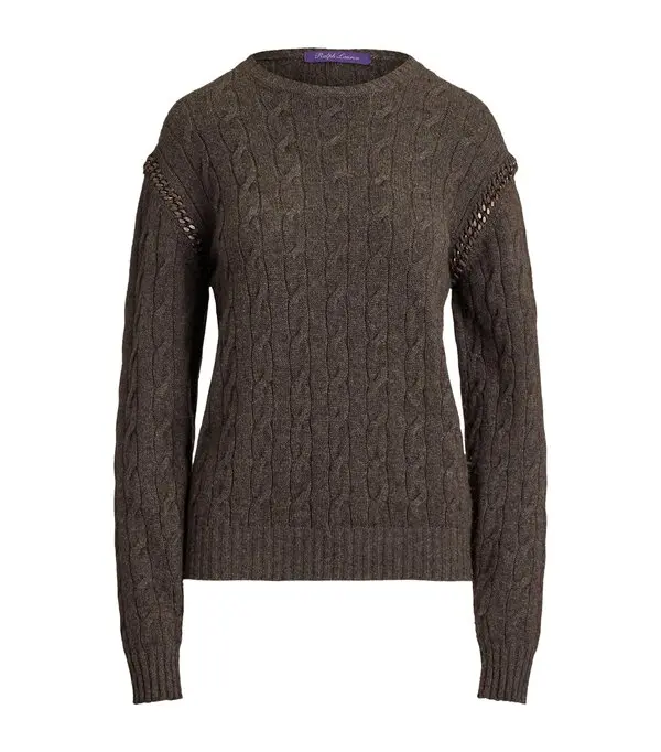 Ralph Lauren Cashmere Chain-detail Sweater