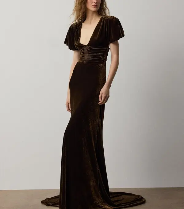 Ralph Lauren Velvet Charisse Gown