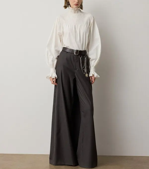 Ralph Lauren Poplin Maddison Blouse