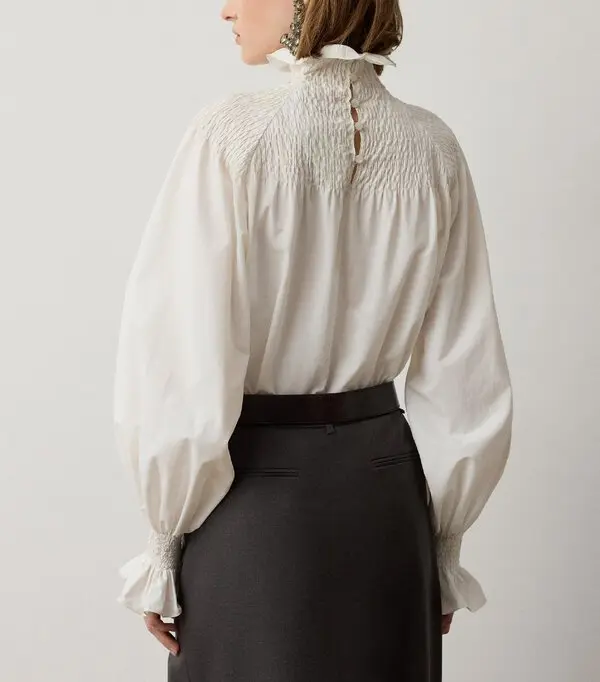 Ralph Lauren Poplin Maddison Blouse