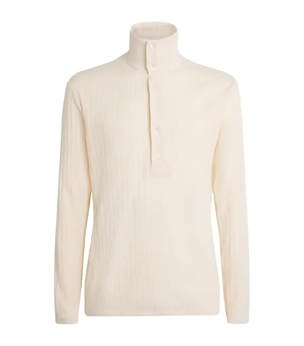 Paul Smith Cotton-linen Henley Sweater
