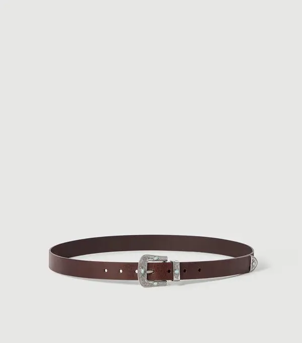 Brunello Cucinelli Leather Western Belt