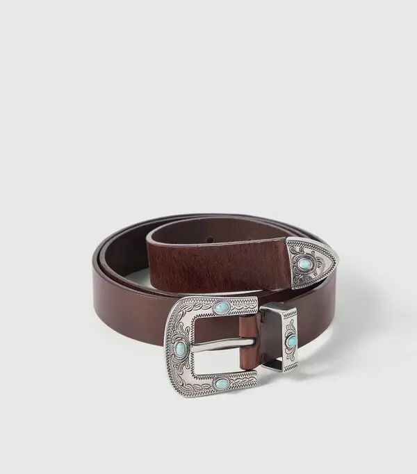 Brunello Cucinelli Leather Western Belt