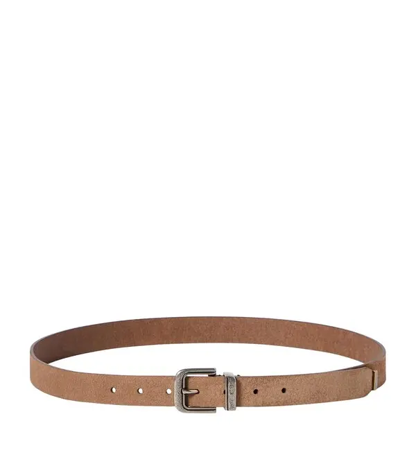 Brunello Cucinelli Reversed Calfskin Belt