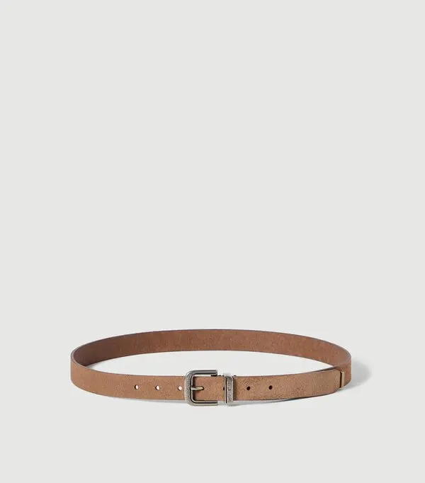 Brunello Cucinelli Reversed Calfskin Belt