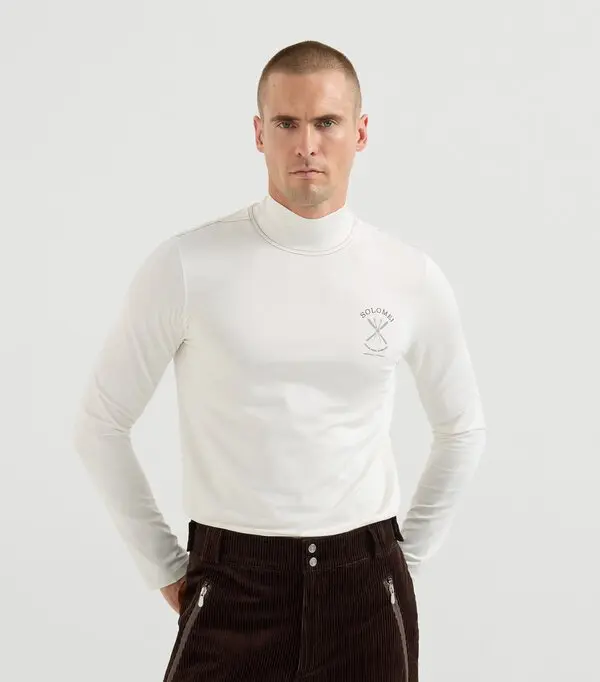Brunello Cucinelli Stretch-silk Rollneck Sweatshirt