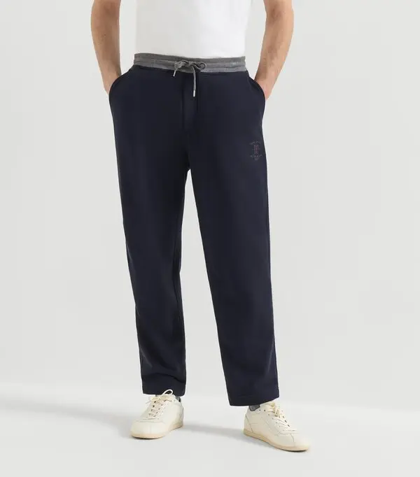 Brunello Cucinelli Cotton Embroidered Sweatpants