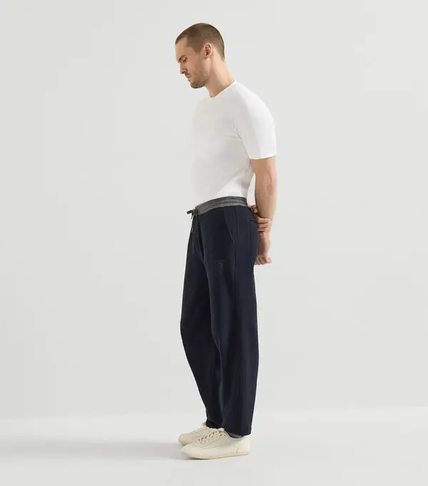 Brunello Cucinelli Cotton Embroidered Sweatpants
