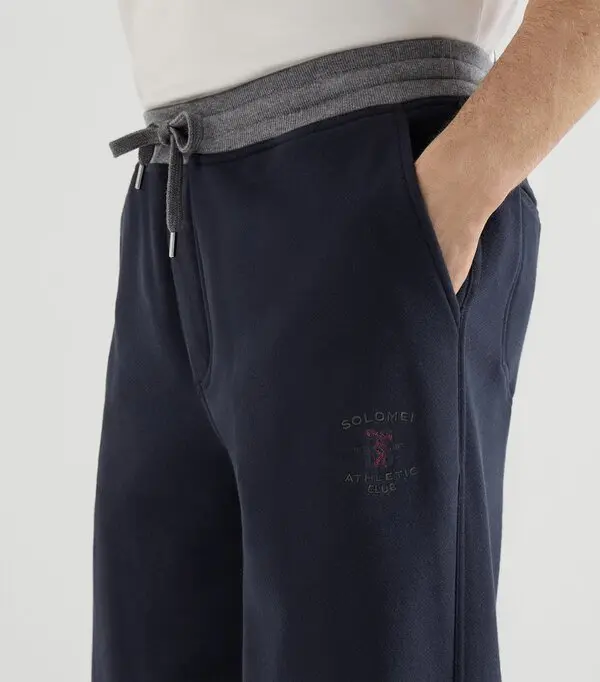Brunello Cucinelli Cotton Embroidered Sweatpants