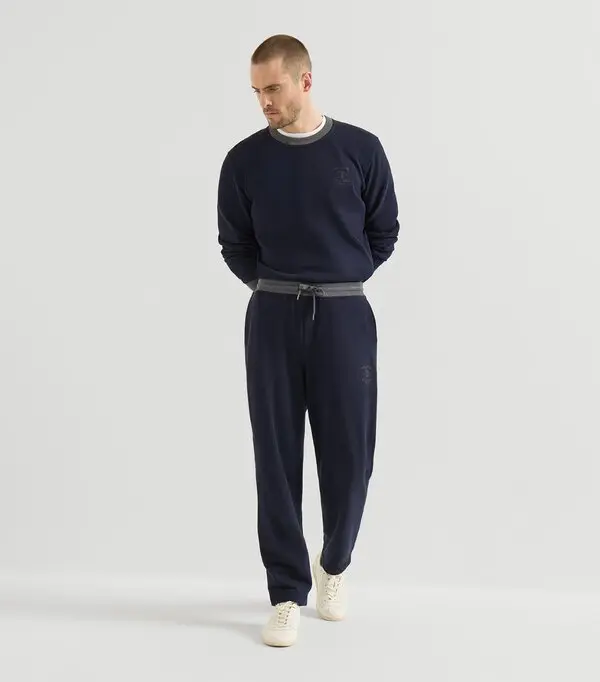 Brunello Cucinelli Cotton Embroidered Sweatshirt