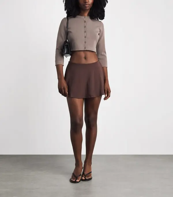 SKIMS Refined Knit Crop Cardigan
