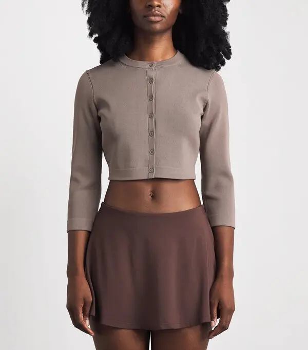 SKIMS Refined Knit Crop Cardigan