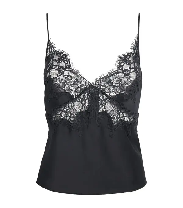 SKIMS Silk-lace Cami Top