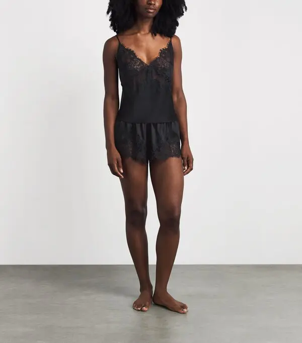 SKIMS Silk-lace Cami Top