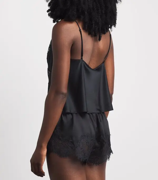 SKIMS Silk-lace Cami Top