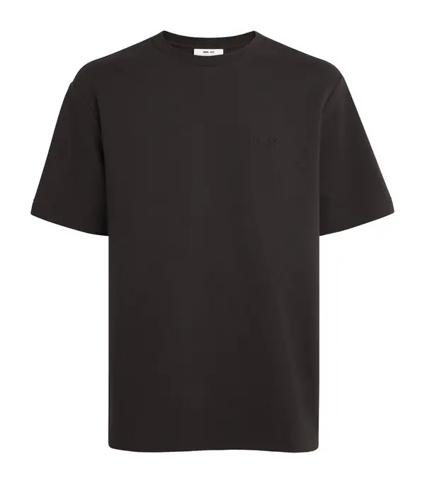 NN.07 Relaxed Logo Nat T-shirt