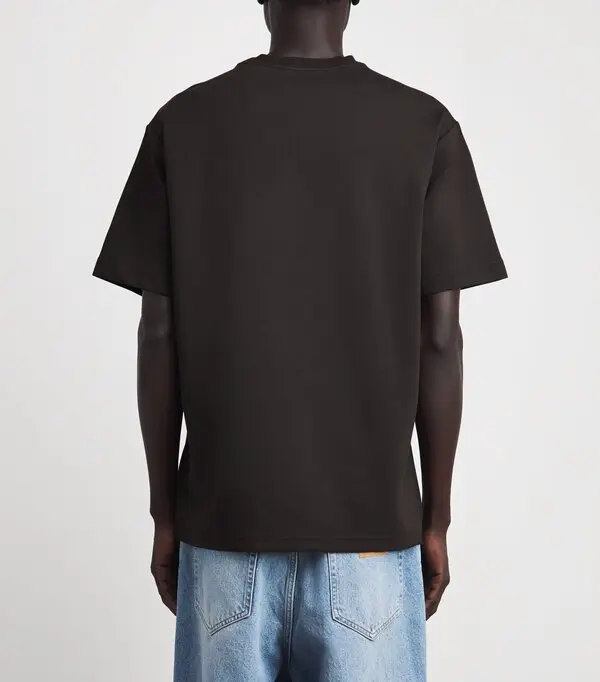 NN.07 Relaxed Logo Nat T-shirt