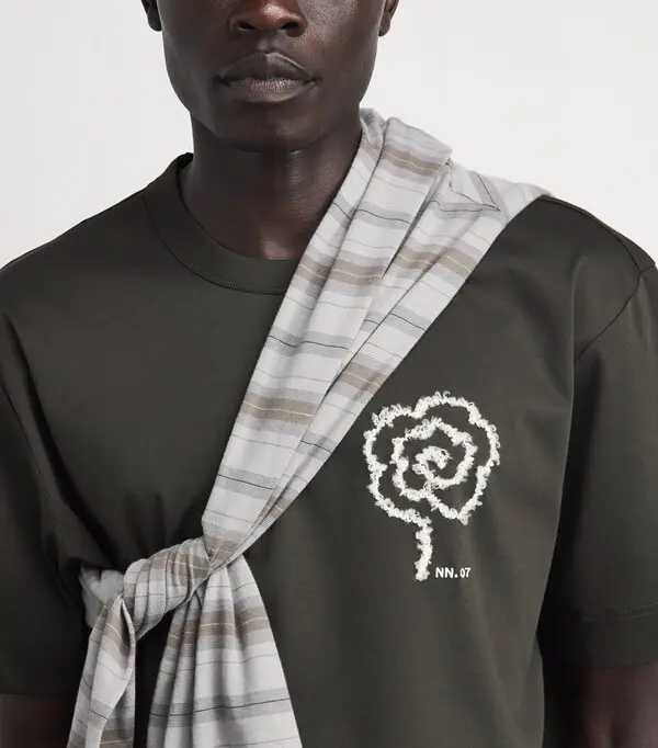 NN.07 Organic Cotton Embroidered Pedro T-shirt
