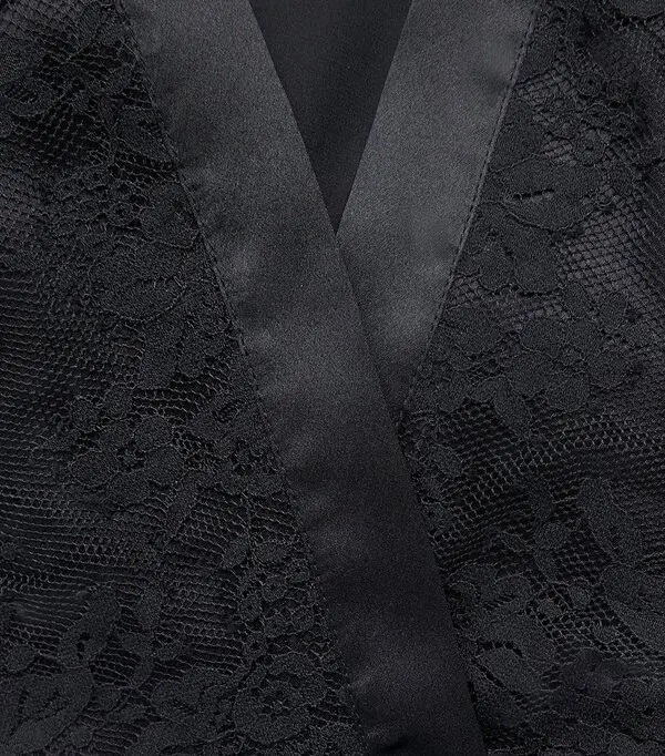 MARJOLAINE Silk Tess Robe - Black