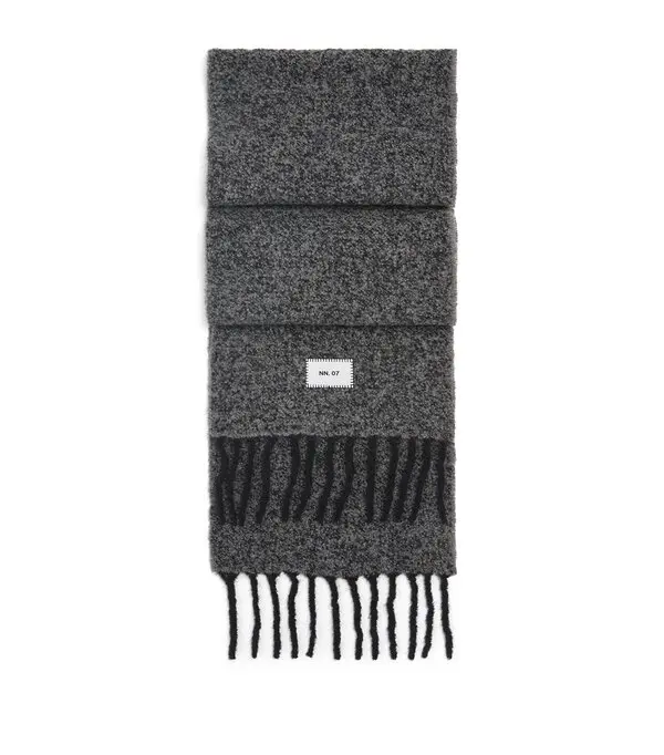 NN.07 Alpaca-wool-blend Fringed Scarf