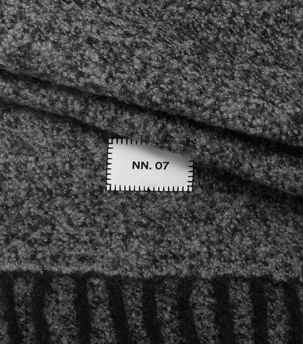 NN.07 Alpaca-wool-blend Fringed Scarf