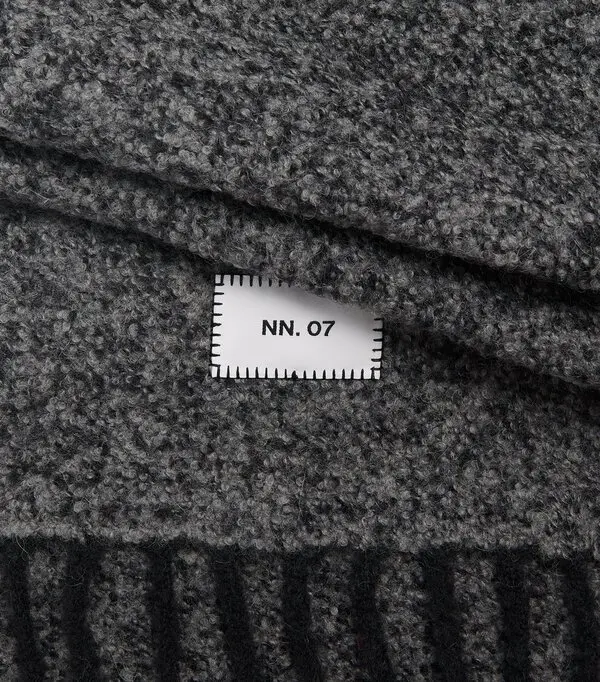 NN.07 Alpaca-wool-blend Fringed Scarf