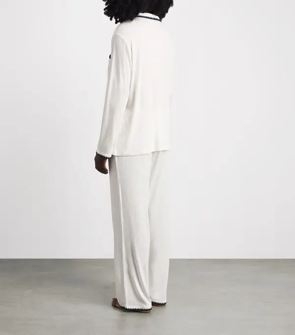 Eberjey Frida Long Pyjama Set - Ivory