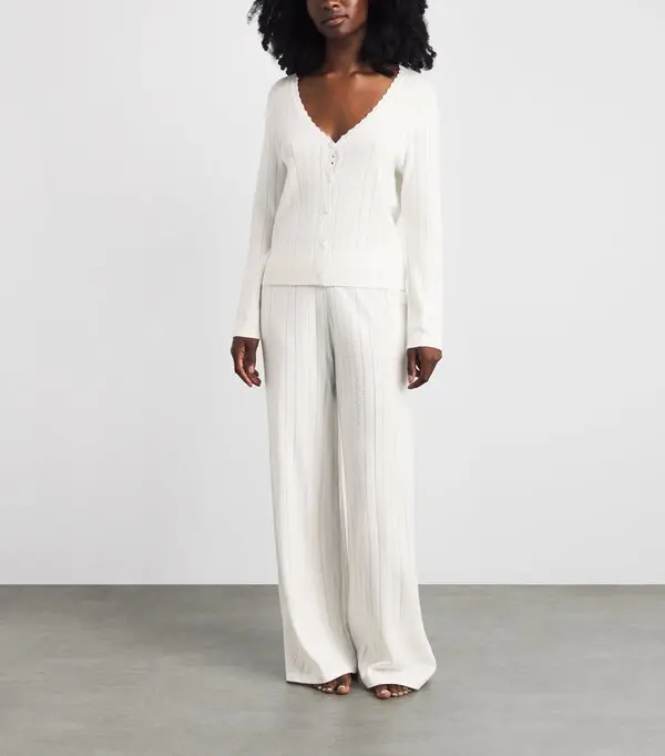 Eberjey Pointelle Knitted Trousers