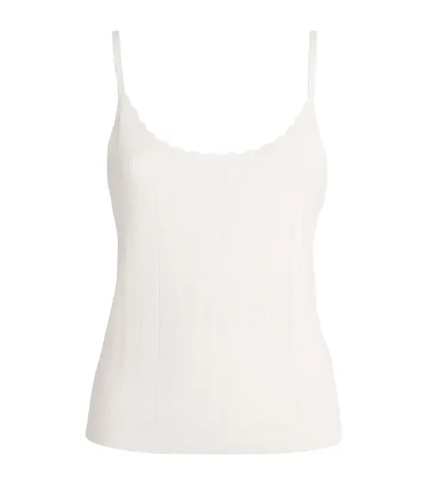 Eberjey Pointelle Tank Top - Ivory