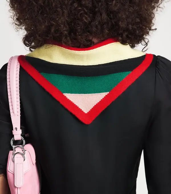 Rixo Wool-cashmere Stripe Triangle Scarf