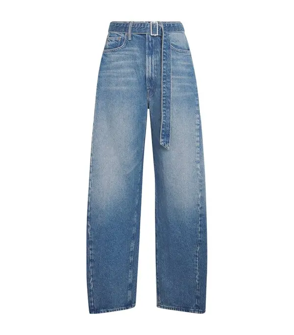 MOTHER Belted The Spoonful Nerdy High-rise Barrel Jeans