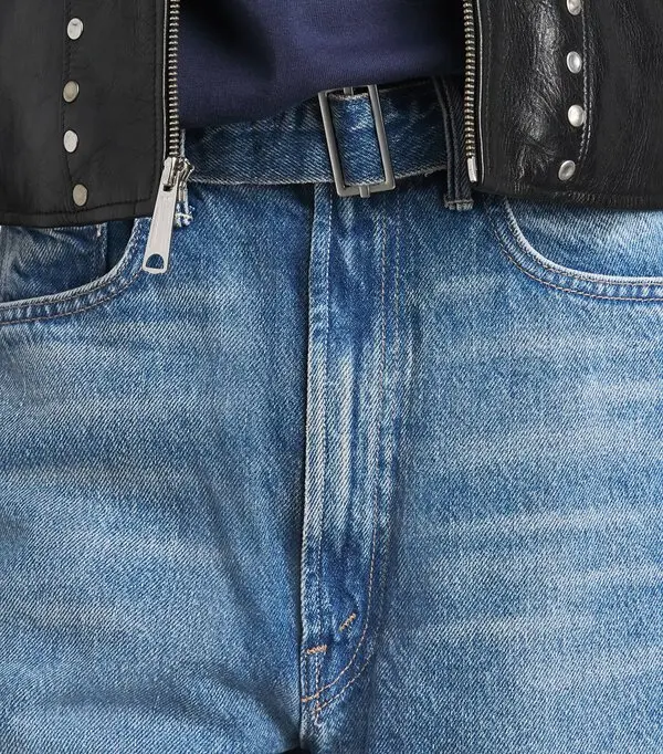 MOTHER Belted The Spoonful Nerdy High-rise Barrel Jeans