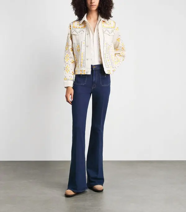 MOTHER Patch Pocket The Doozy High-rise Flared Jeans