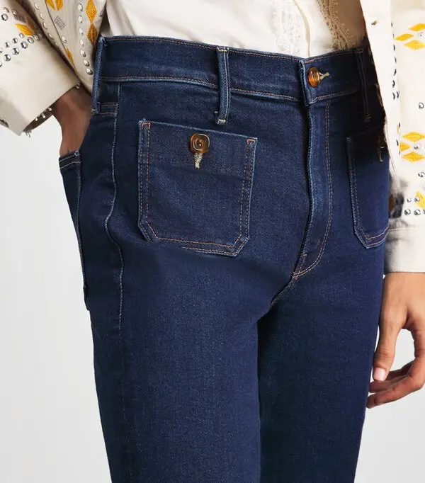 MOTHER Patch Pocket The Doozy High-rise Flared Jeans