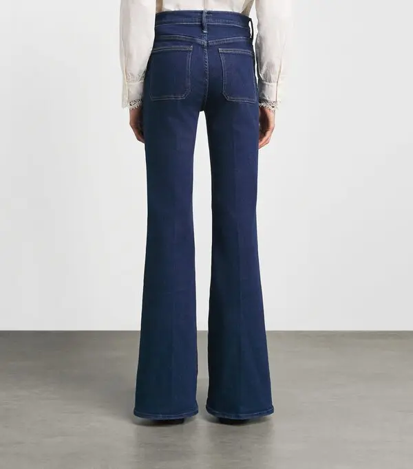MOTHER Patch Pocket The Doozy High-rise Flared Jeans