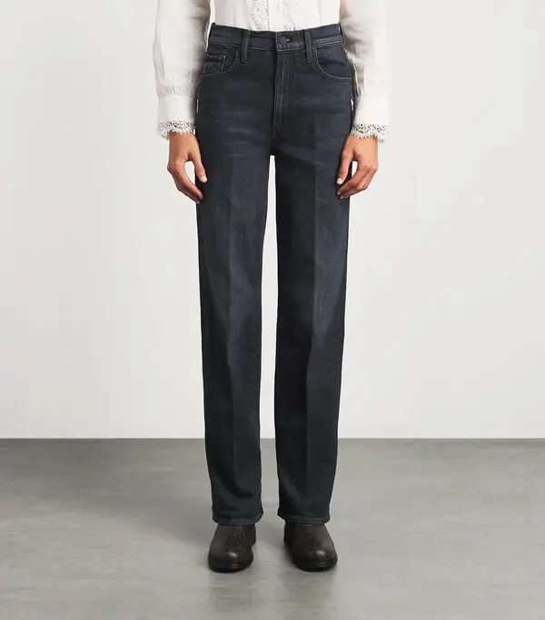 MOTHER The Rambler Zip Sneak High-rise Straight Jeans