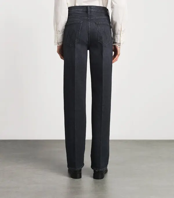 MOTHER The Rambler Zip Sneak High-rise Straight Jeans