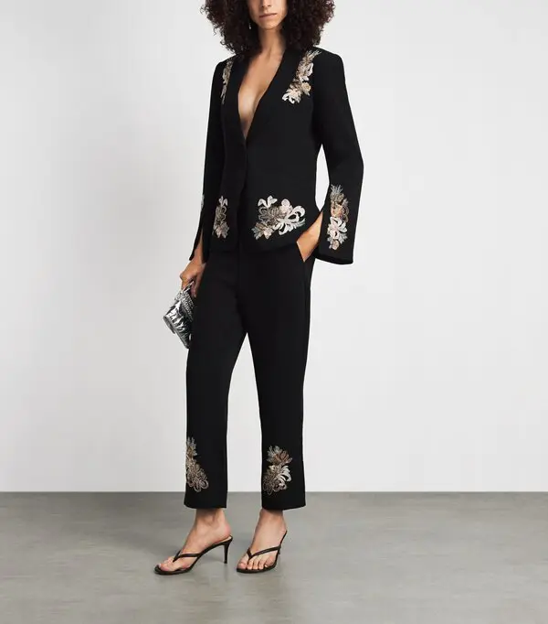 Cinq À Sept Beaded Border Isby Blazer