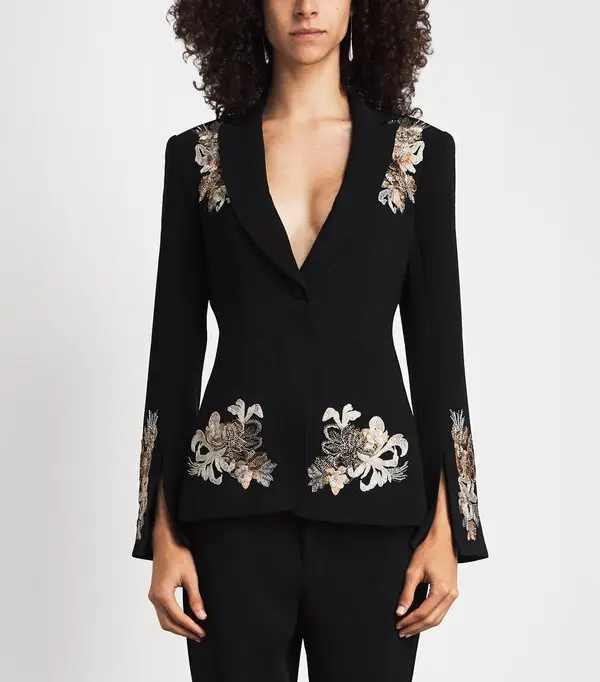 Cinq À Sept Beaded Border Isby Blazer
