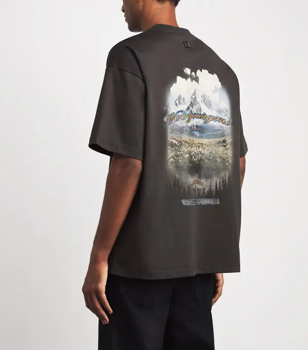WOOYOUNGMI Cotton Graphic Print T-shirt