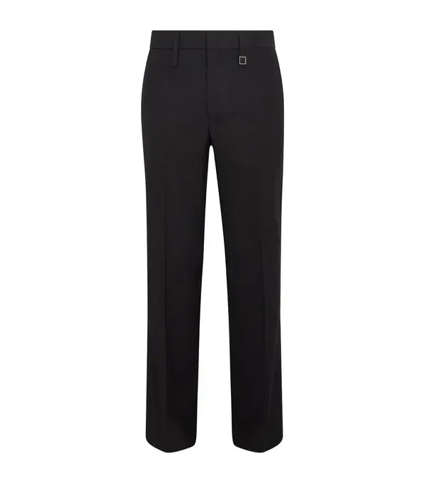 WOOYOUNGMI Wool Straight Trousers - Black