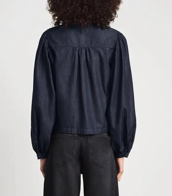 FRAME Denim The Off Duty Popover Blouse
