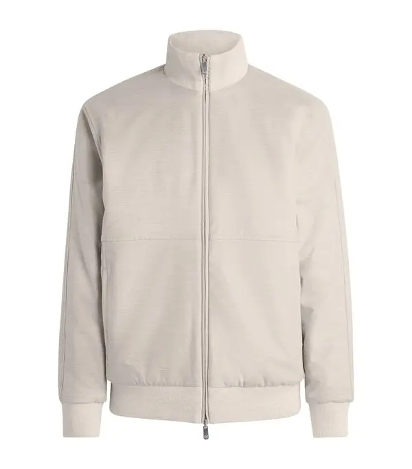 Marco Pescarolo Cashmere-blend Reversible Bomber Jacket