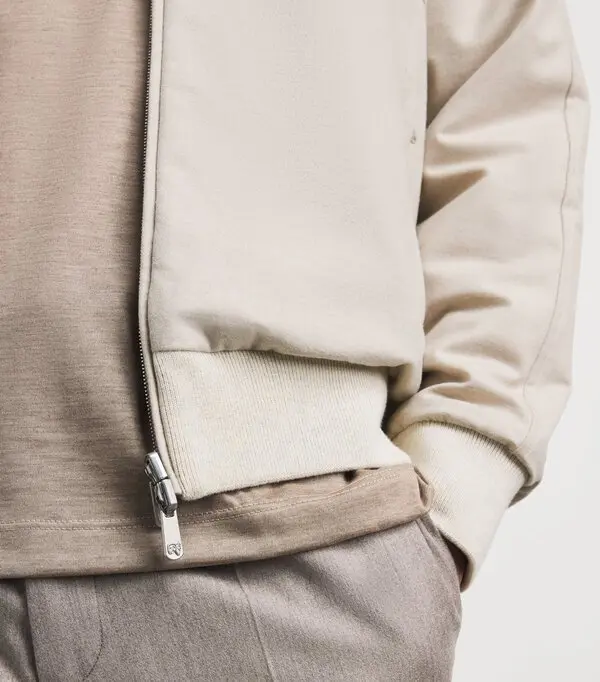 Marco Pescarolo Cashmere-blend Reversible Bomber Jacket